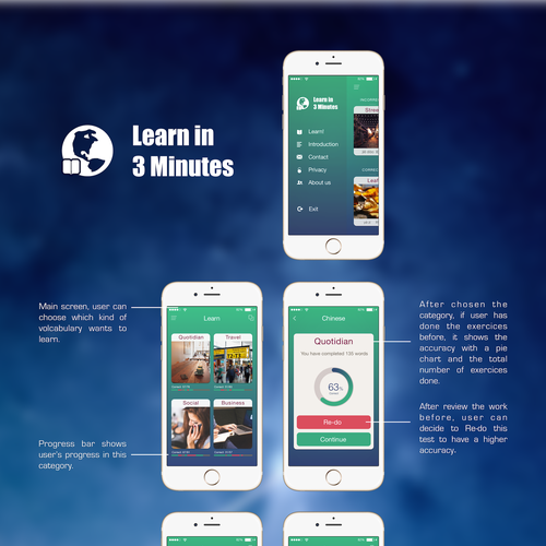 App Design for Language Learning App | App design contest