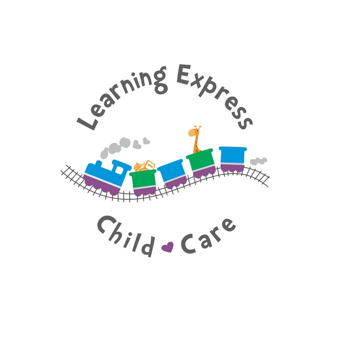 Create a fast-moving train with smoke for Learning Express Child Care ...