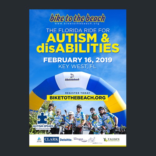 Re-Design Poster for Autism and disABILITY Charity Bike Ride | Poster ...