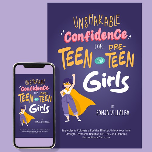 Designs | Fun, inviting book cover appealing to teen girls about self ...