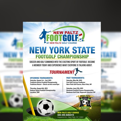 Need Flyer to promote FootGolf Tournament | Postcard, flyer or print ...