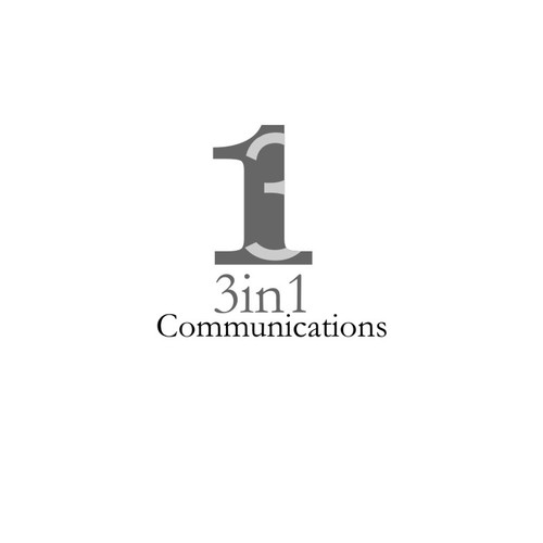 logo for 3 in 1 Communications | Logo design contest