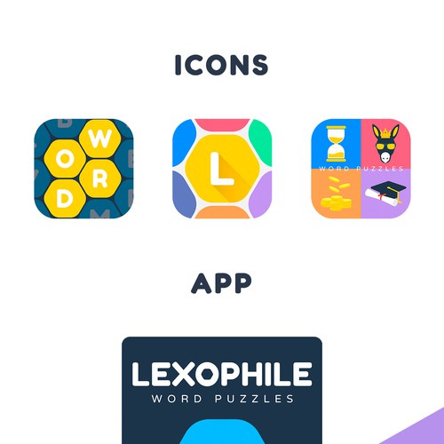 Design an attractive word game: Lexophile - Word Puzzles | App design ...