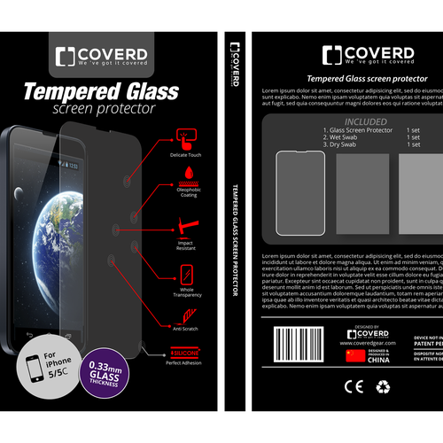 Designs | Design packing for Glass Screen Protector | Product packaging ...