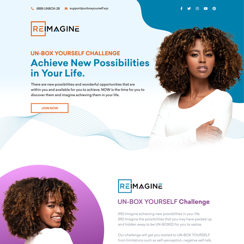 Designs | UN-BOX Your Creativity in Designing Landing Page for ...