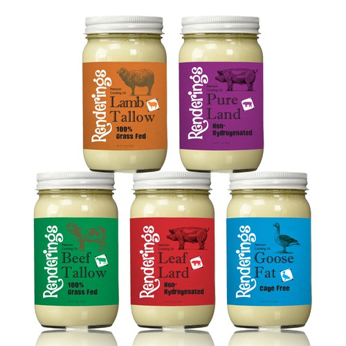 Designs | Create labels for our line of premium gourmet cooking fats ...
