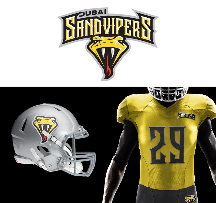 Dubai Sand Vipers - American Football Team Logo | Logo design contest