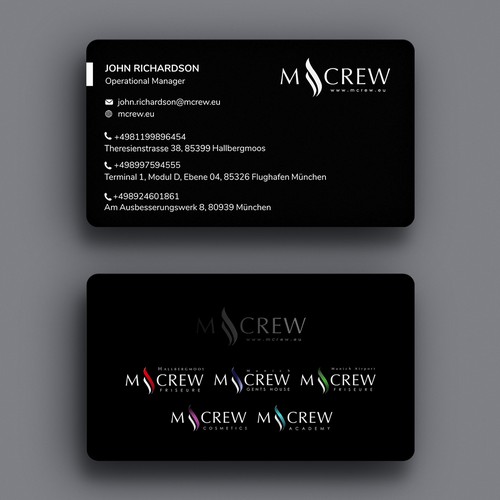 Designs | M-Crew Modern Visitenkarten | Business card contest