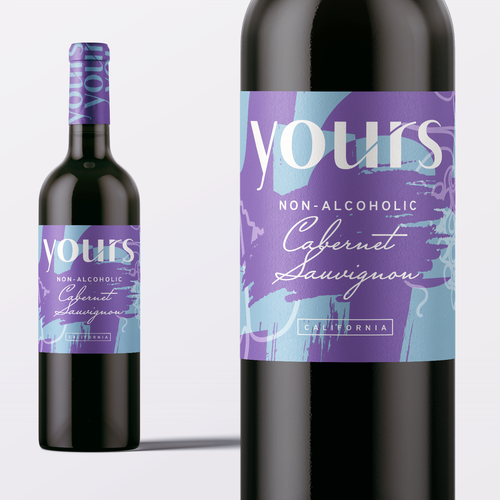 Designs | Non-Alcoholic Wine Label | Product label contest