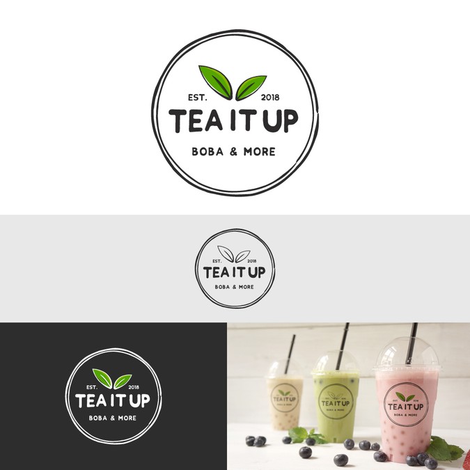 Create an elegant and lively logo for a boba shop! | Logo design contest