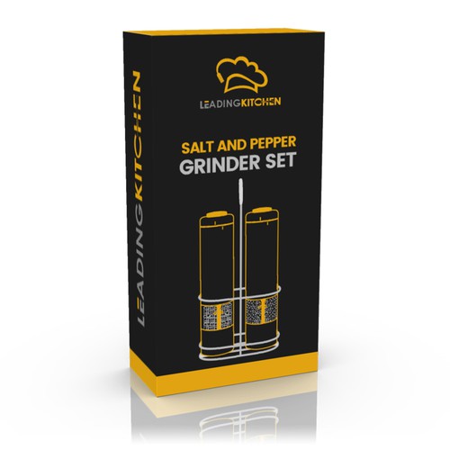 Design an Eye-catching Packaging for a Salt and Pepper Grinder Set ...