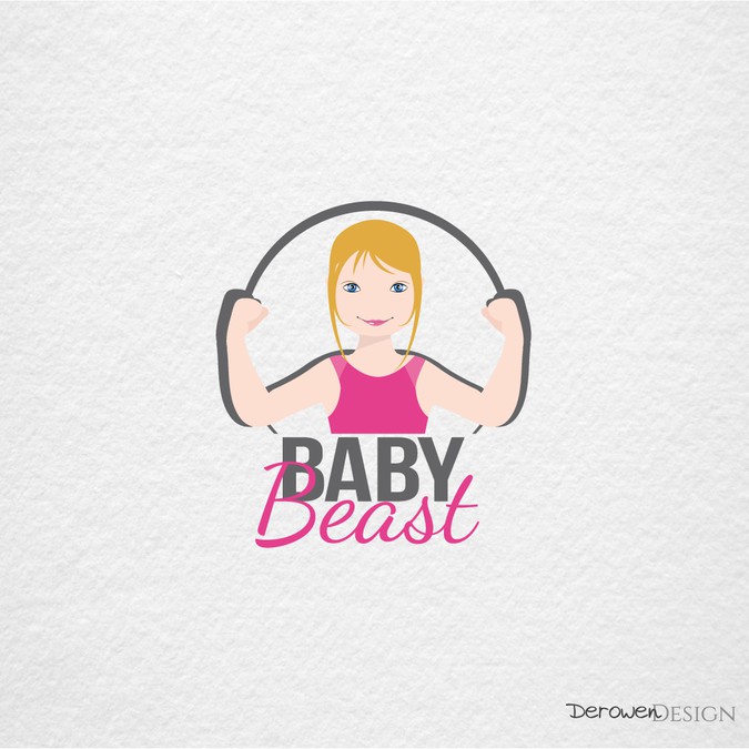 Create a FITNESS logo for Baby Beast - an inspirational little girl ...