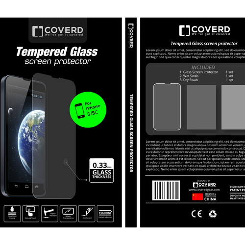 Designs | Design packing for Glass Screen Protector | Product packaging ...