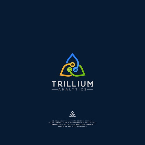 "Create a logo for Trillium Analytics, combining cues from both modern ...