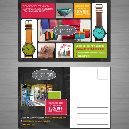 Need an awesome postcard to announce our new website | Postcard, flyer ...
