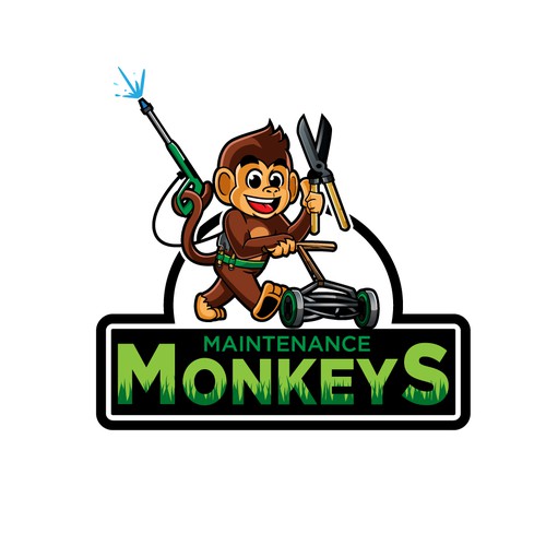 Create Funny Multitasking Monkey(s) for: Maintenance Monkeys! | Logo ...