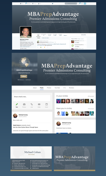 Logo and Business Card for a prestigious, impactful & trustworthy MBA ...