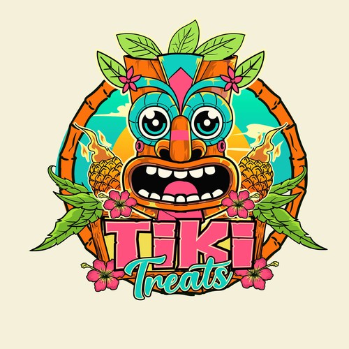 Designs | Fun tropical themed logo for a snack & treats business | Logo ...