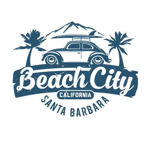 Create a vintage surf scene for Beach City! | Logo design contest