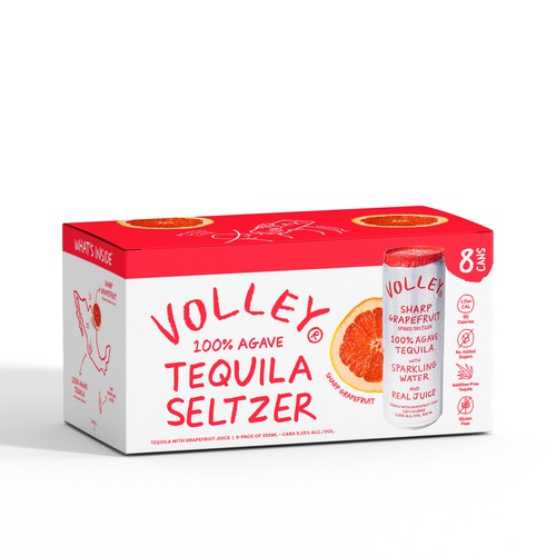 Designs | Design an 8 pack for a premium tequila seltzer brand ...