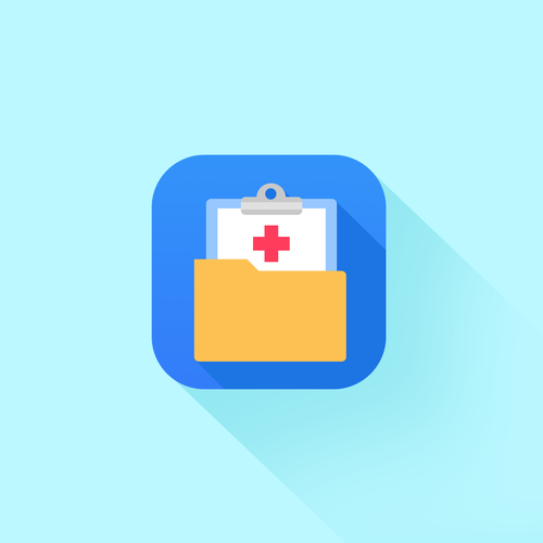 Medical Record Keeping App Icon | Icon or button contest