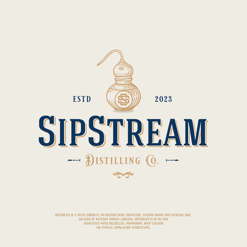 Designs | Create Logo for craft distillery SipStream Distilling Co ...