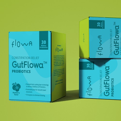 Designs | Probiotics with flow. Clean and artistic box label design ...