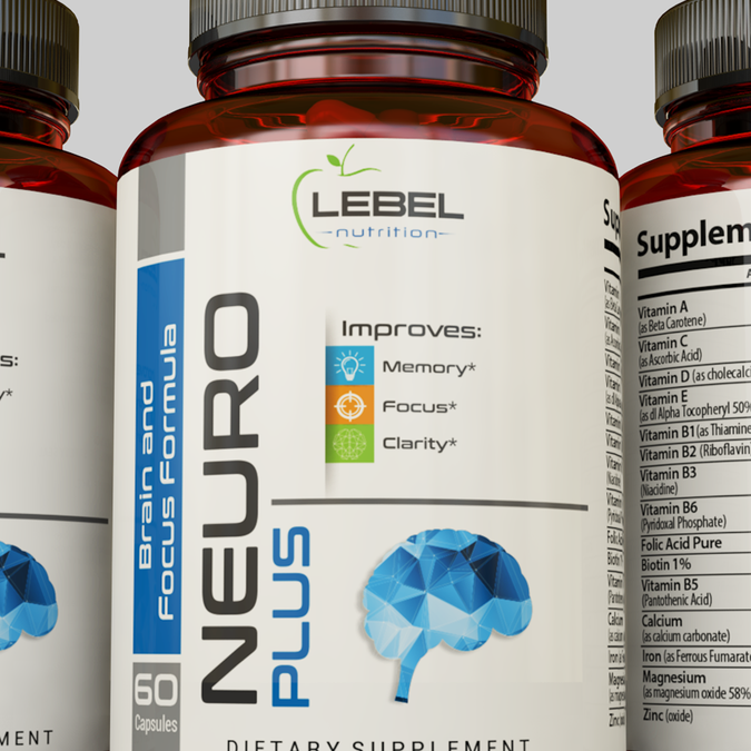 brain supplement label design | Product label contest