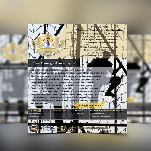 Police Course Flyer Makeover Needed - Help Us Help You. | Postcard ...