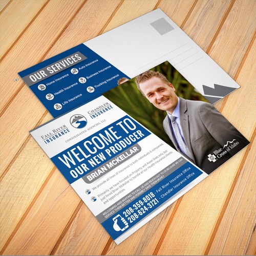 Designs | Attention grabbing postcard announcing new producer ...