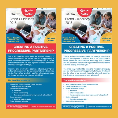 Simple invite for customer event | Card or invitation contest