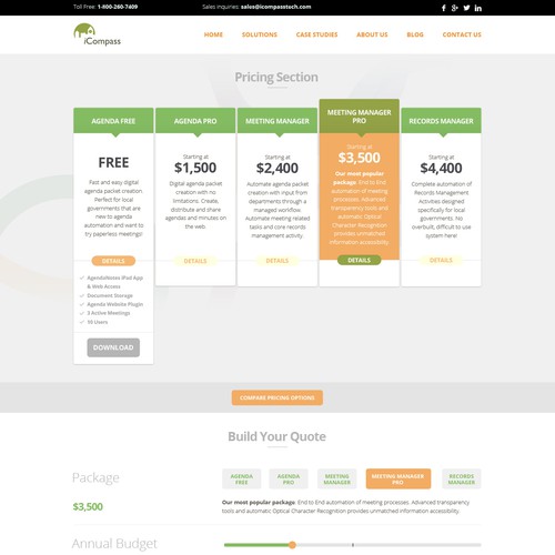 Designs | Build Pricing Page for a Growing SaaS Company - Award Winner ...