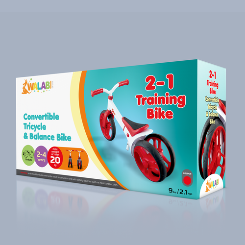 Box Design for Innovative Childrens Bike | Product packaging contest