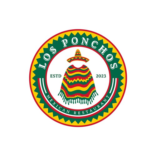 Designs | New Opening of Mexican Restaurant - Los Ponchos | Logo design ...