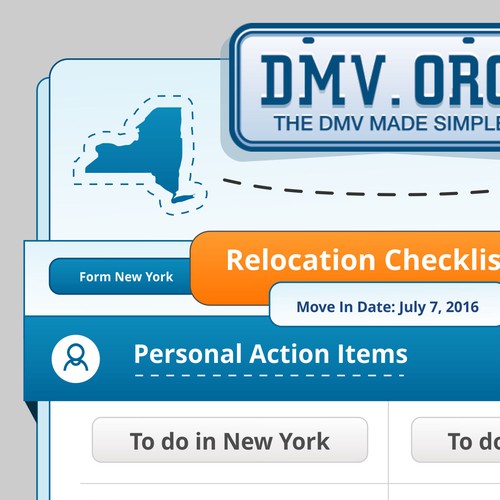 Creating a Relocation Checklist for DMV.org | Infographic contest