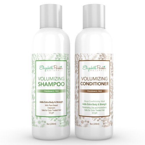 Shampoo and Conditioner Set redesign | Etiketten Wettbewerb