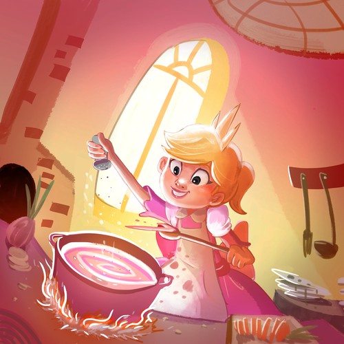 Designs | "Princess Soup" children's book cover design | Illustration ...