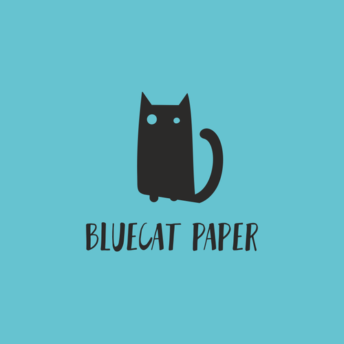 Simple, flat character design for Bluecat paper — creative, inspiring ...