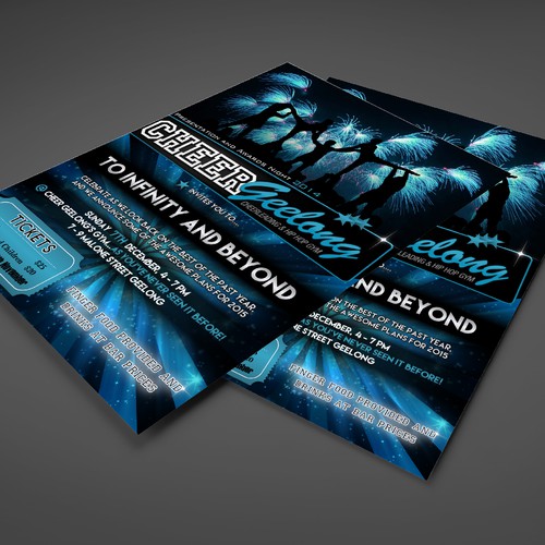 Create an "award winning" poster for a Cheerleading and Hip Hop formal ...