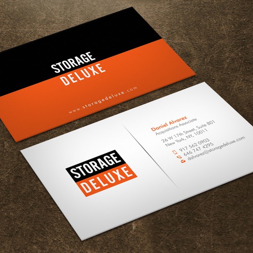 Business card designs for Storage Deluxe | Business card contest