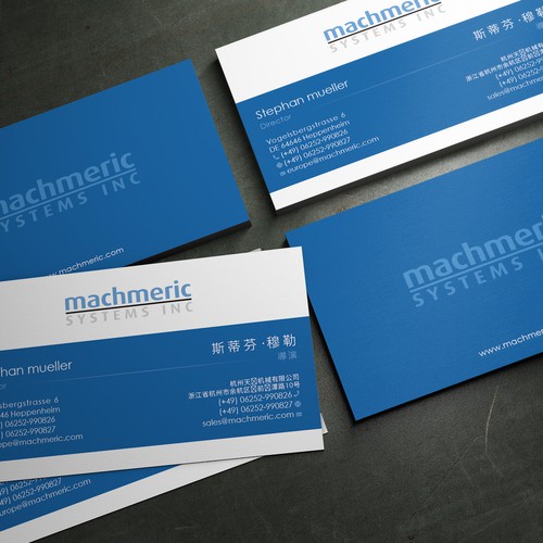 Redesign of a business card for manufacturing company | Business card ...
