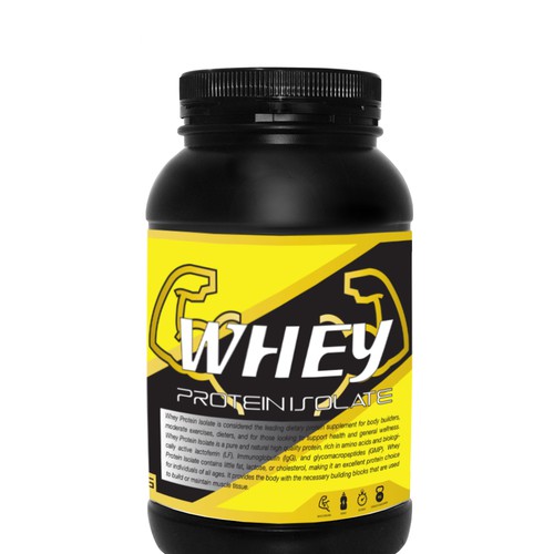 Need label designed for a healthy protein powder range. | Product label ...