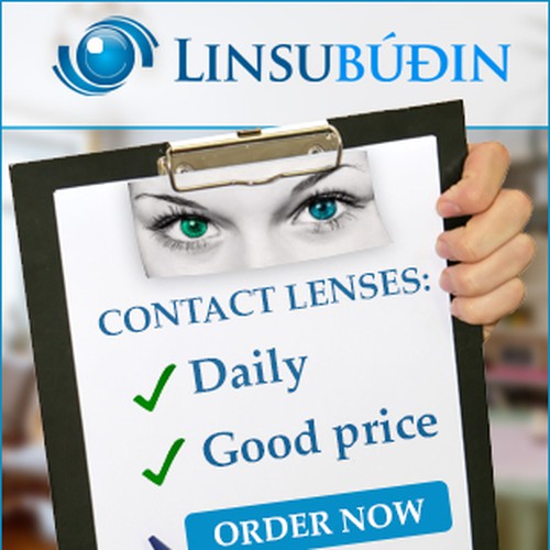 creative / witty Ad for a Contact lens store | Banner ad contest