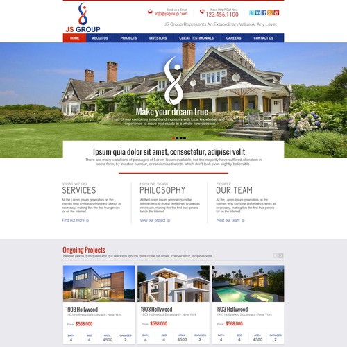Corporate Website(Group of Companies) | Web page design contest