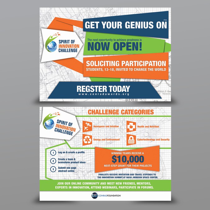 Help Spirit of Innovation Challenge with a new postcard or flyer ...