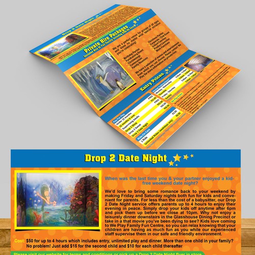 Create a winning brochure for the hottest new Family Fun Centre in town ...