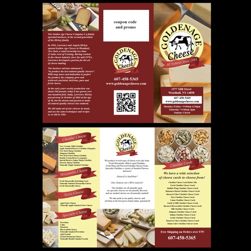Create Brochure for Cheese Company | Brochure contest