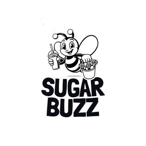Designs | Sugar Buzz Bar its a kids Mock tail bar. | Logo design contest