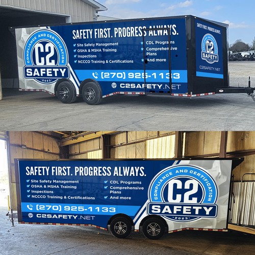 Designs | FULL Trailer Wrap - Construction Safety Company | Car, truck ...