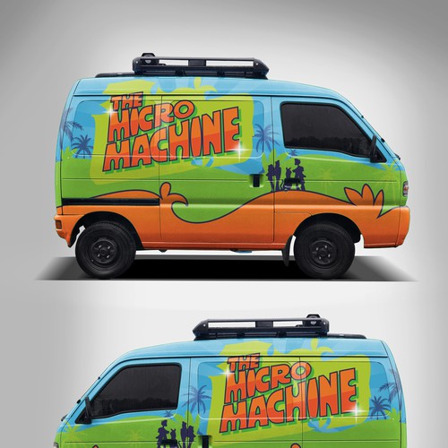 Designs | Off The Wall Mystery Machine "The Micro Machine" | Car, truck ...